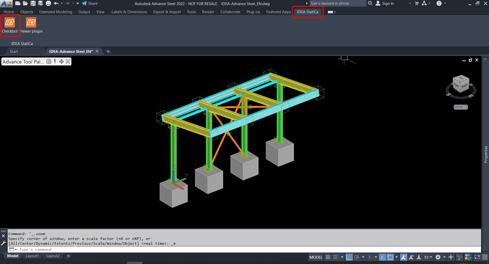 Lien BIM avec Advance Steel pour la conception d'assemblages en acier (EN) | IDEA StatiCa